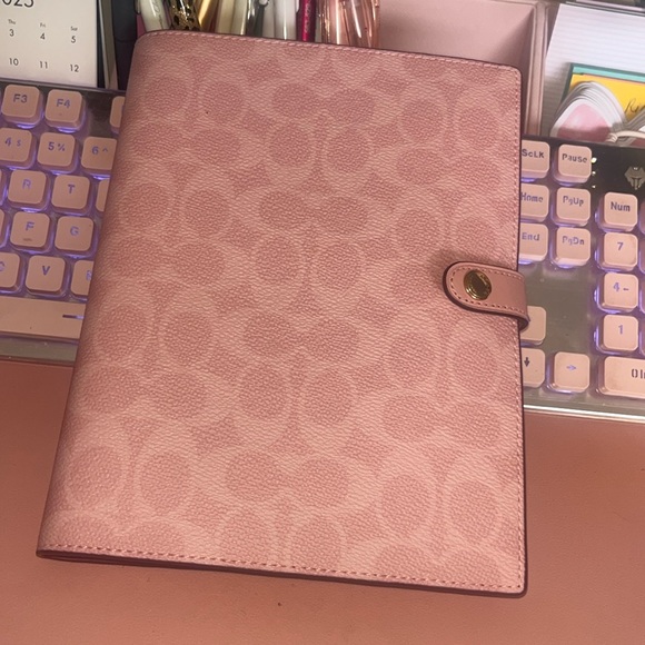 Coach | Office | Coach Powder Pink Notebook | Poshmark